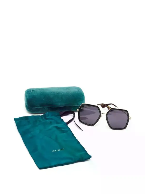 Gucci Geometric Frame Sunglasses