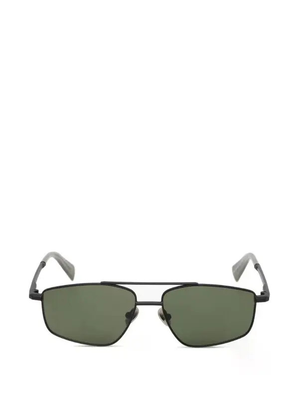 ALLSAINTS Geometric Frame Double Bridge Sunglasses - Black