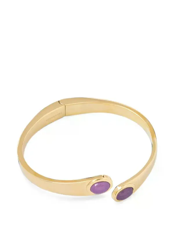 TRUSSARDI Stone-embellished Cuff Bracelet - Gold