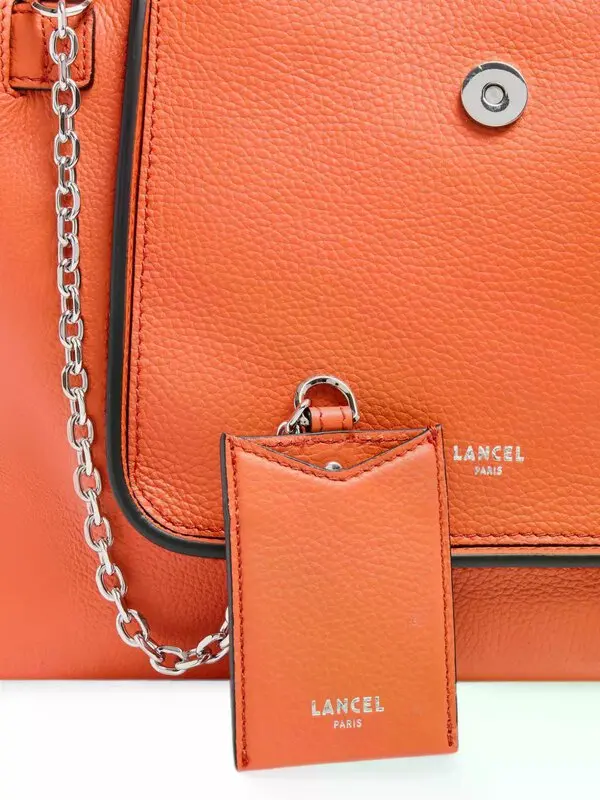 LANCEL Medium Thea Grained Handbag - Orange