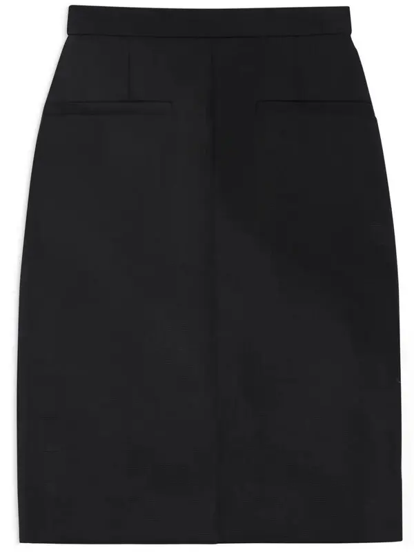 ANINE BING Vena Front-slit Skirt - Black