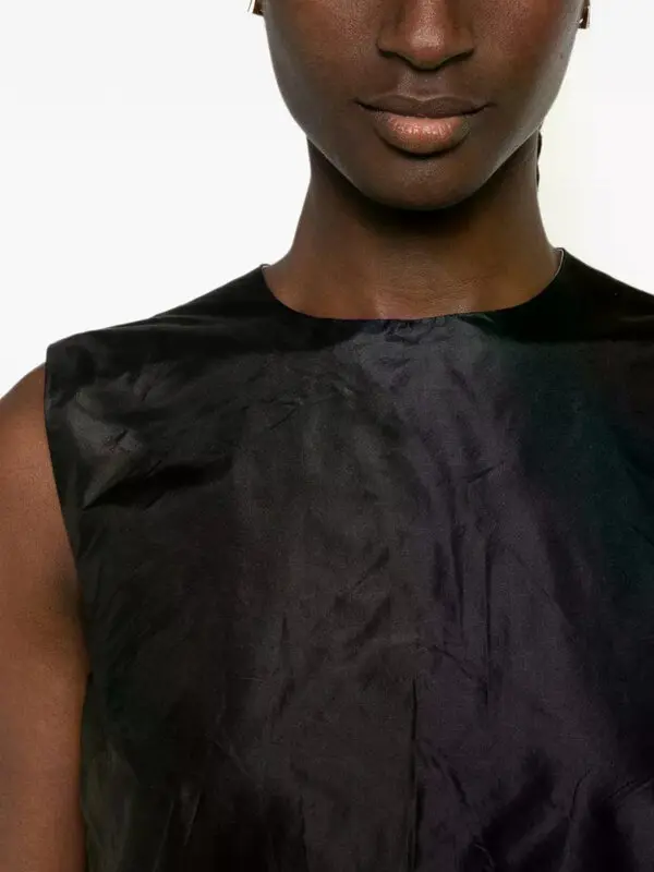 Prada Crystal-embellished Bib Detail Mini Dress