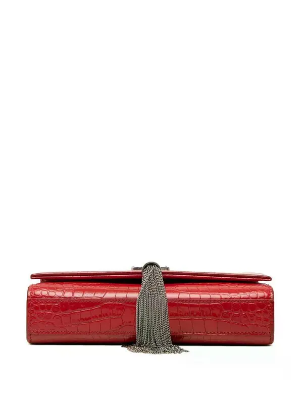 Saint Laurent Small Monogram Kate Tassel Crossbody Bag - Red