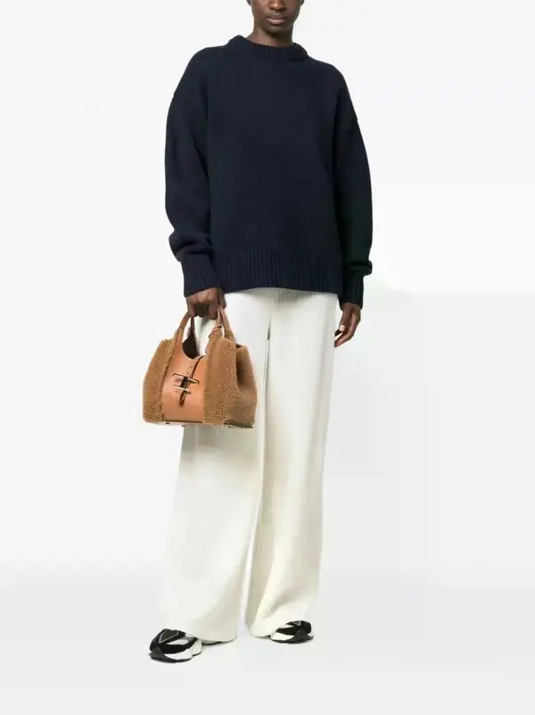 THE ROW Ophelia Oversized Wool Cashmere Crewneck Sweater