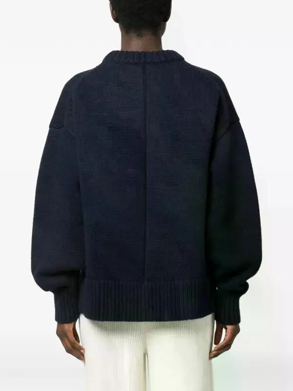 THE ROW Ophelia Oversized Wool Cashmere Crewneck Sweater