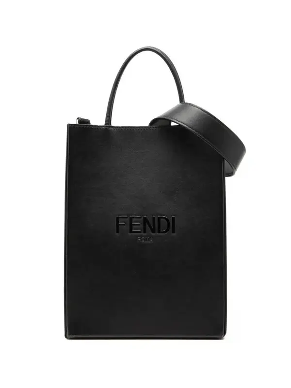 Fendi Small Pack Shopping Bag Satchel - Black