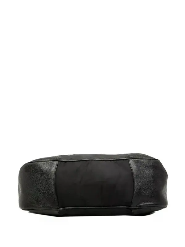 Prada Leather Trimmed Tessuto Satchel