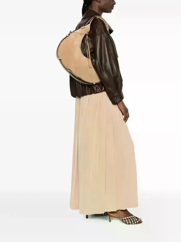 Moschino Crescent Shoulder Bag - Neutrals