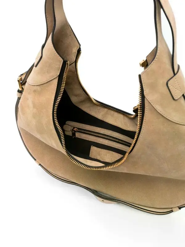 Moschino Crescent Shoulder Bag - Neutrals