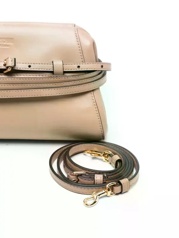 Moschino Buckle Detail Clutch Bag - Neutrals