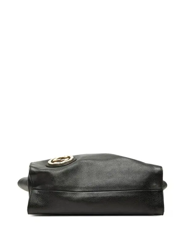 Gucci Calfskin Interlocking G Tote Bag