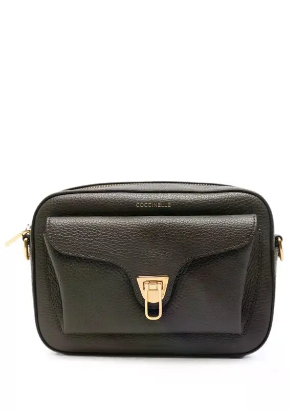 COCCINELLE Dark Leather Crossbody Bag - Grey