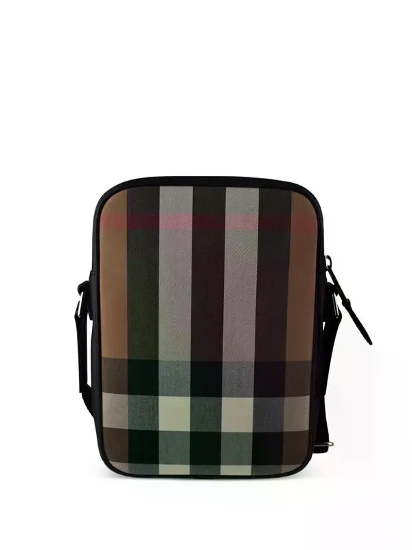 Burberry Check Pattern Messenger Bag - Neutrals