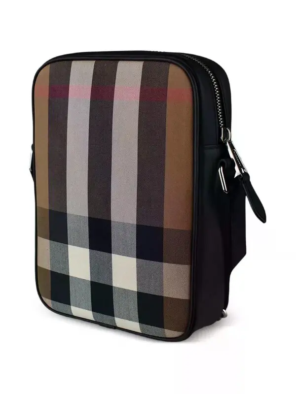 Burberry Check Pattern Messenger Bag