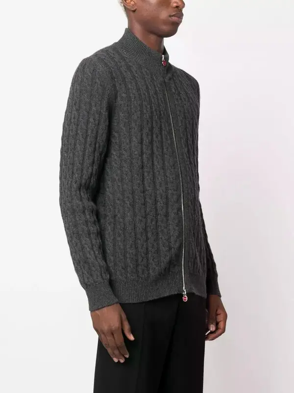 Kiton Cable-knit Cashmere Jacket