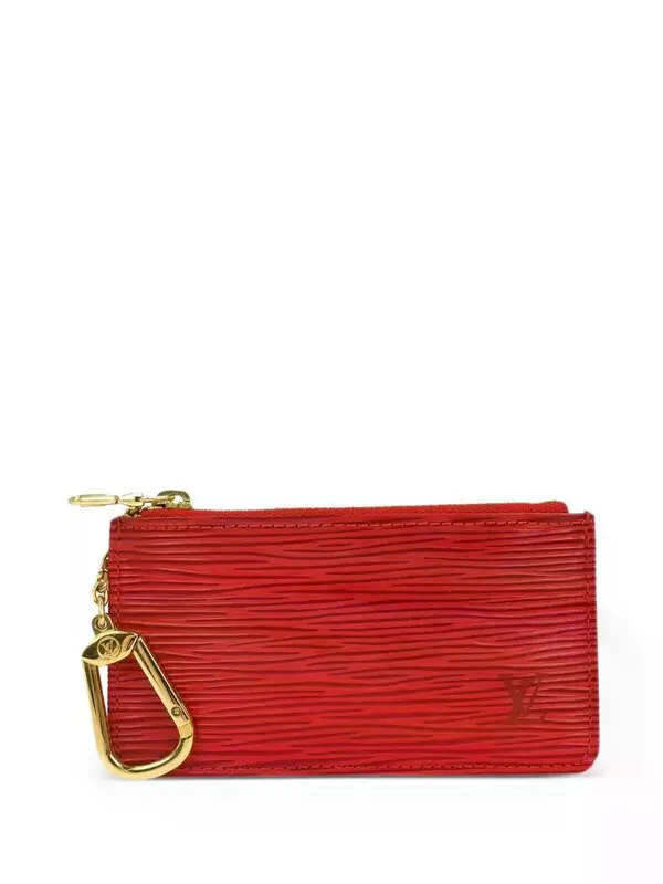 LOUIS VUITTON 2001 Epi Pochette Cles Coin Purse - Red