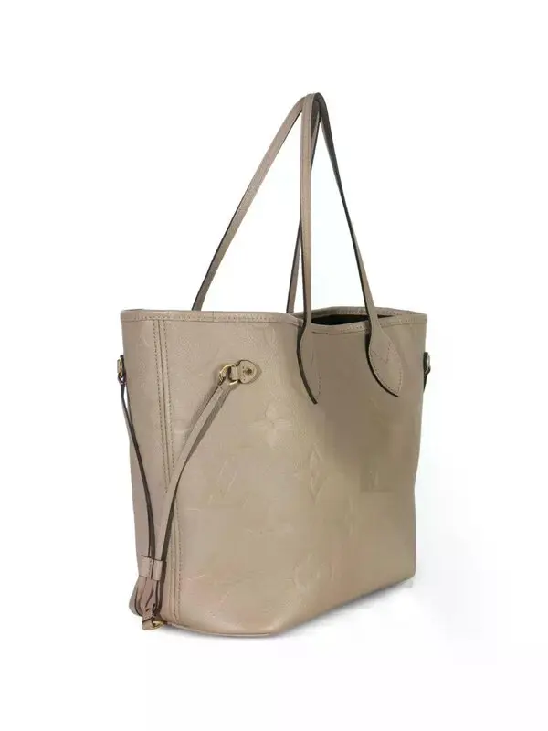 LOUIS VUITTON Giant Monogram Empreinte Neverfull Tote Bag - Grey