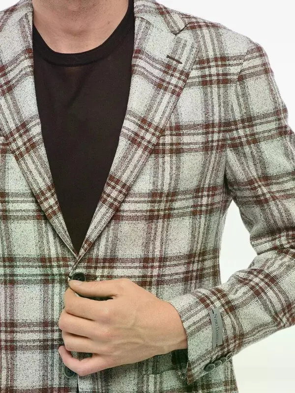 Corneliani Checked-pattern Single-breasted Blazer