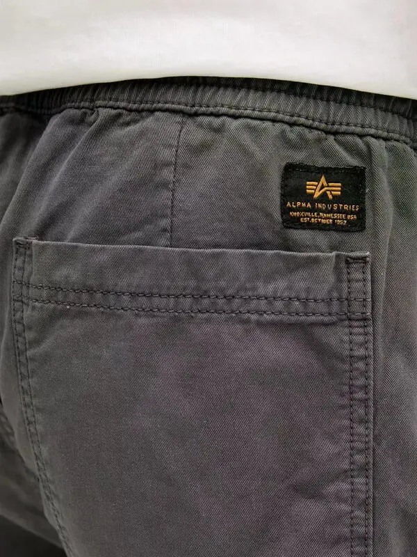 Alpha Industries Logo Patch Drawstring Waist Shorts