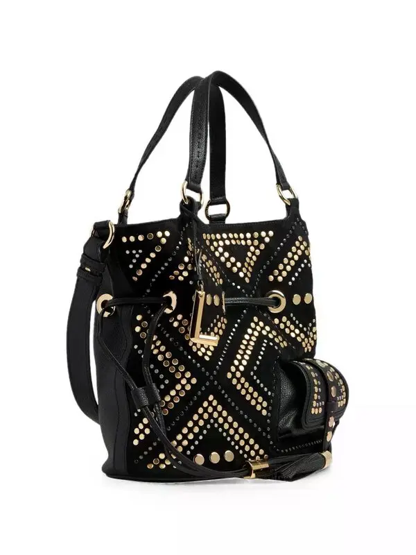 LANCEL Medium Premier Flirt Studded Bucket Bag - Black