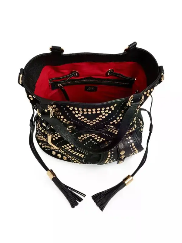 LANCEL Medium Premier Flirt Studded Bucket Bag - Black