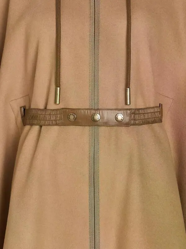 Moncler Belted Hooded Cape