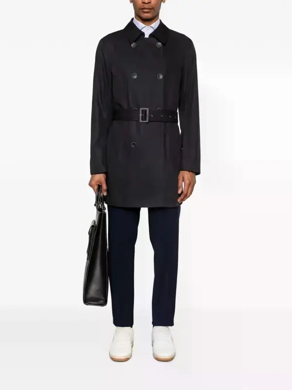 Herno Belted Double-breasted Coat