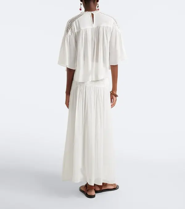 MARANT ETOILE Pylka Maxi Skirt - White