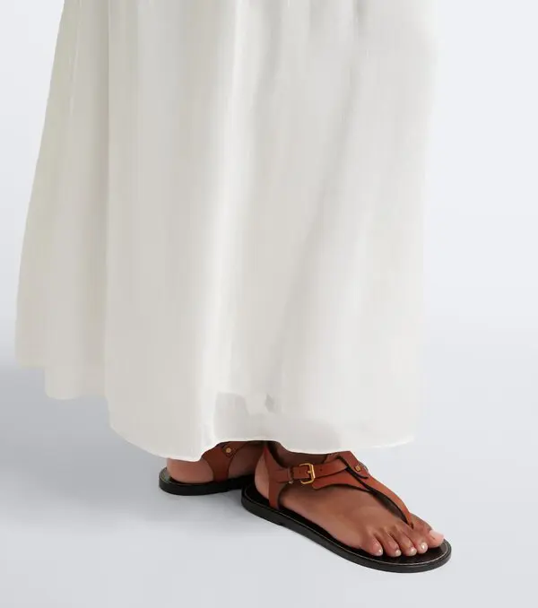 MARANT ETOILE Pylka Maxi Skirt - White