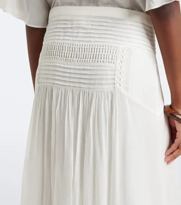 MARANT ETOILE Pylka Maxi Skirt - White