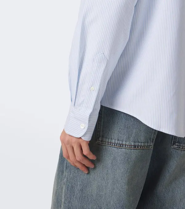 AMI Paris De Cour Striped Cotton Shirt