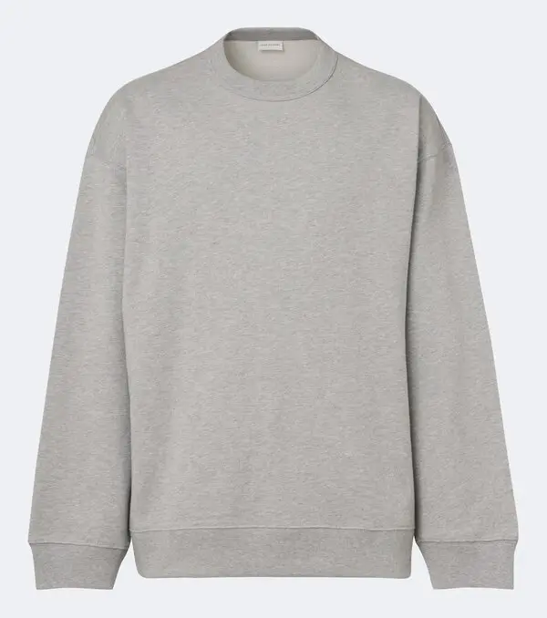 Dries Van Noten Cotton Jersey Sweatshirt - Grey