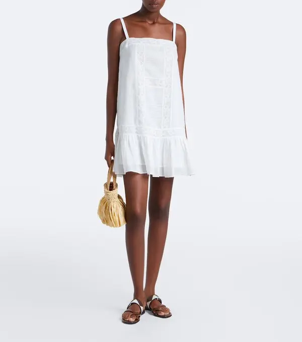Veronica Beard Naderah Ramie Minidress