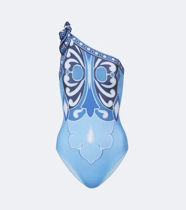 La DoubleJ Goddess Printed Swimsuit - Blue
