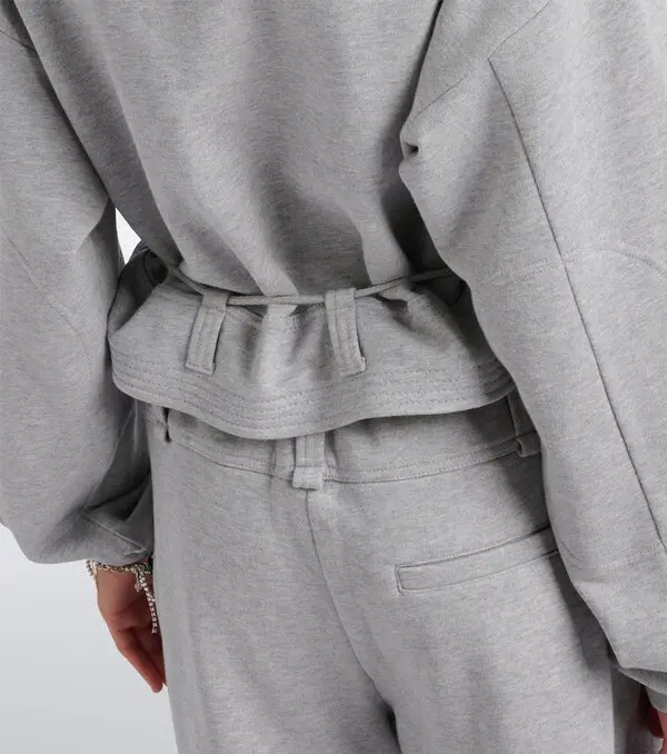 Dries Van Noten Cotton Jersey Sweatshirt - Grey