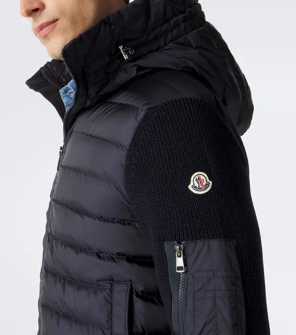 Moncler Paneled Wool-blend Jacket