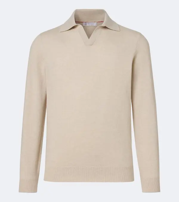 Brunello Cucinelli Cashmere Polo Sweater