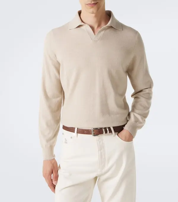 Brunello Cucinelli Cashmere Polo Sweater