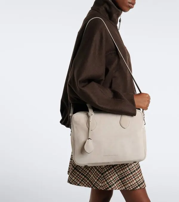 Brunello Cucinelli Suede Shoulder Bag