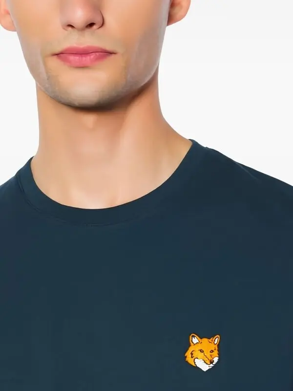Maison Kitsuné Fox Head Cotton T-shirt - Blue