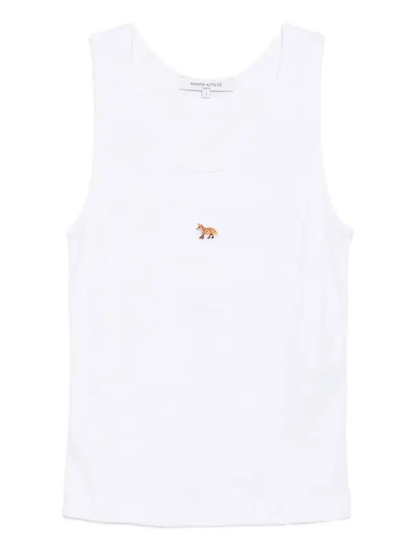 Maison Kitsuné Baby Fox Cotton Tank Top - White