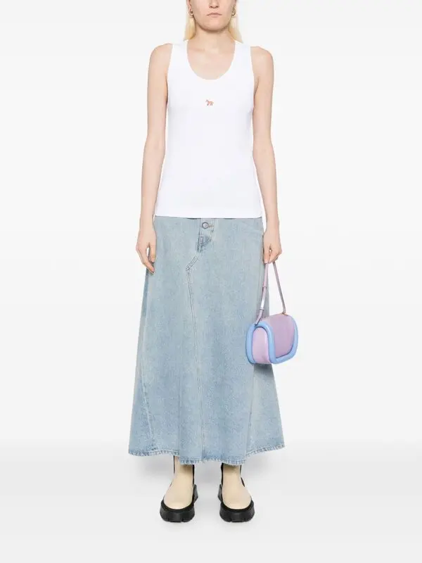 Maison Kitsuné Baby Fox Cotton Tank Top - White