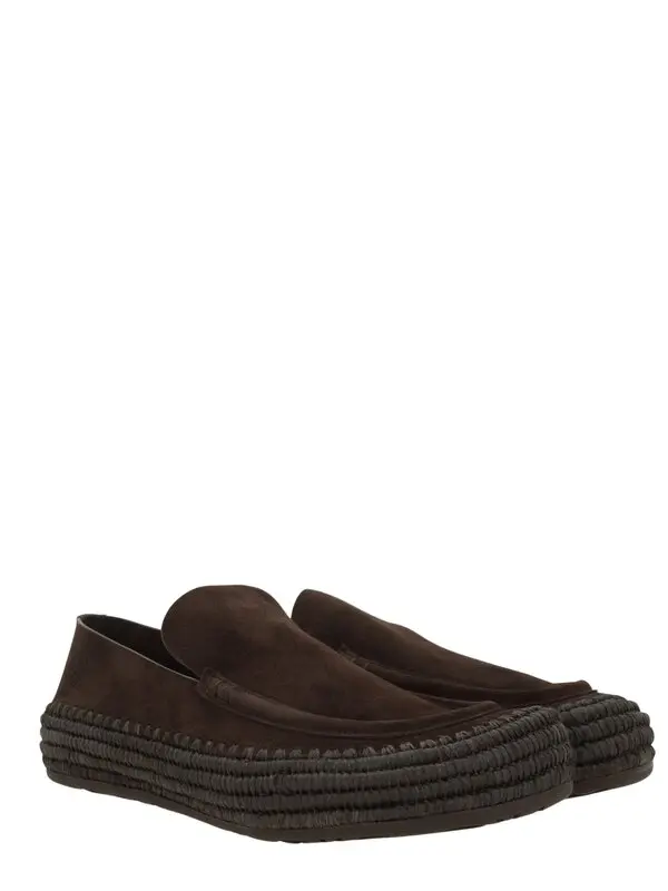 Loewe Rio Suede Loafer - Brown