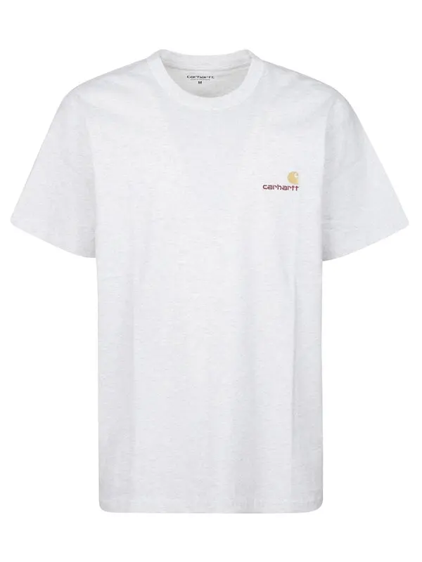 Carhartt Work In Progress T-shirt Scritta Americana - Grey