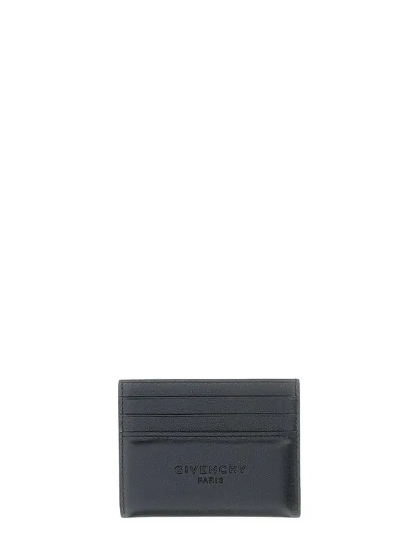 Givenchy Leather Credit Card Case - Black