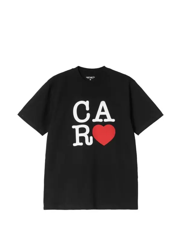 Carhartt Work In Progress Logo Cotton T-shirt - Black