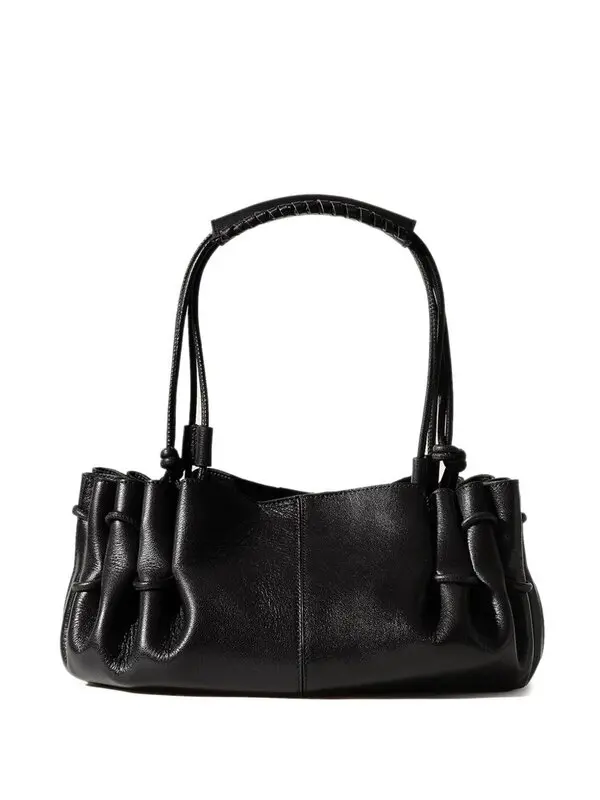 Hereu Arta Leather Shoulder Bag - Black