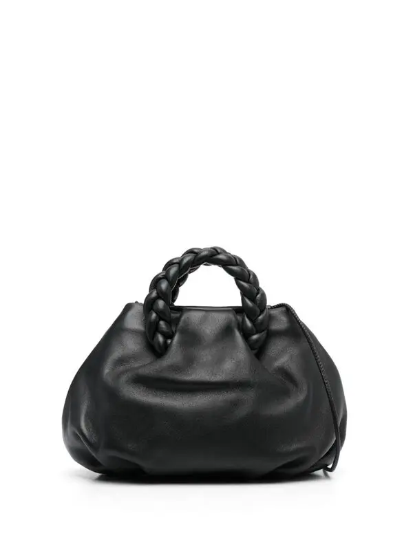 Hereu Bombon Leather Handbag - Black
