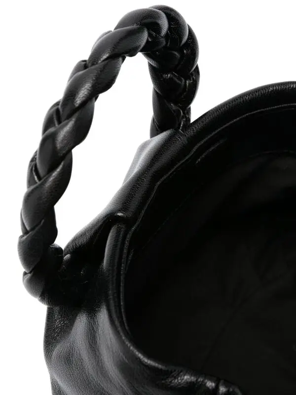 Hereu Bombon Medium Leather Handbag - Black