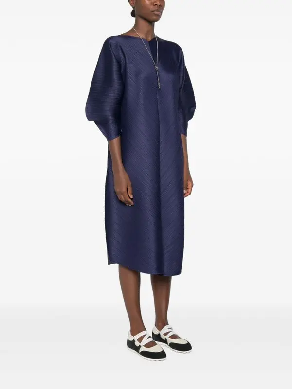Issey Miyake Pleated Long Dress